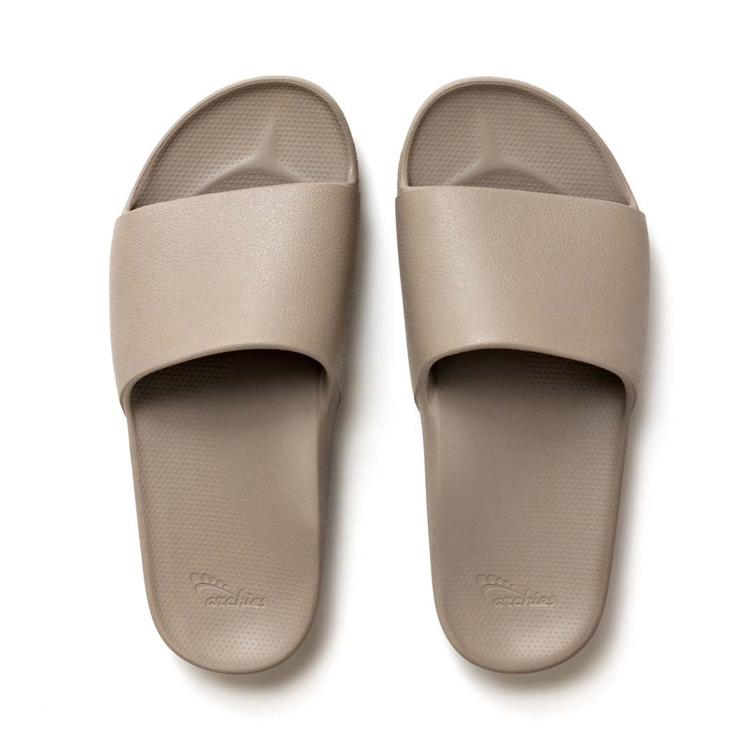 Taupe - Arch Support Slides – Archies Footwear LLC | US Wholesale